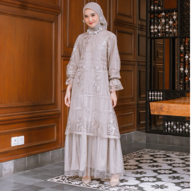 Jual ABINAYA - HELLEN DRESS (SUDAH DAPAT INNER DAN OUTER) | mewah ...