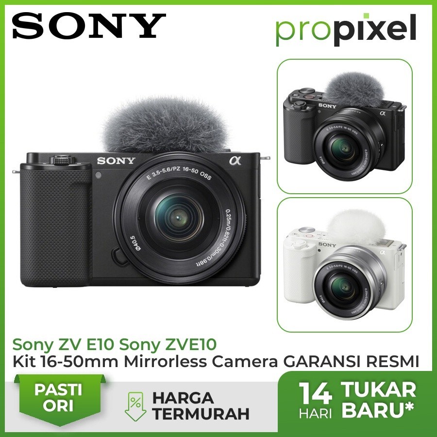 Jual Sony ZV E10 Sony ZVE10 Kit 16-50mm Mirrorless Camera GARANSI RESMI | Shopee Indonesia