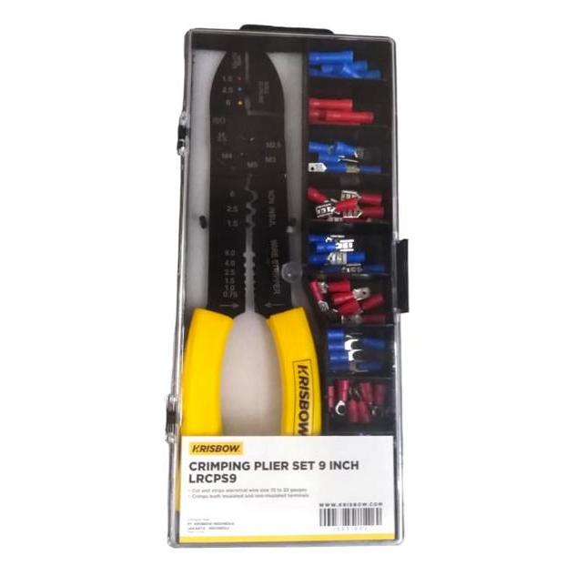 Jual Krisbow Set Tang Crimping 9 inci Lrcps9 - Kuning Cable Cutter ...