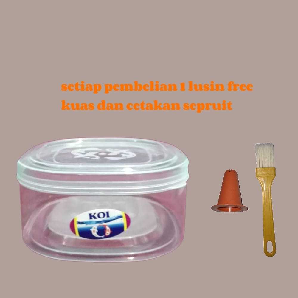 Jual Toples kue kering toples nastar bening persegi 500 gram merek koi ...