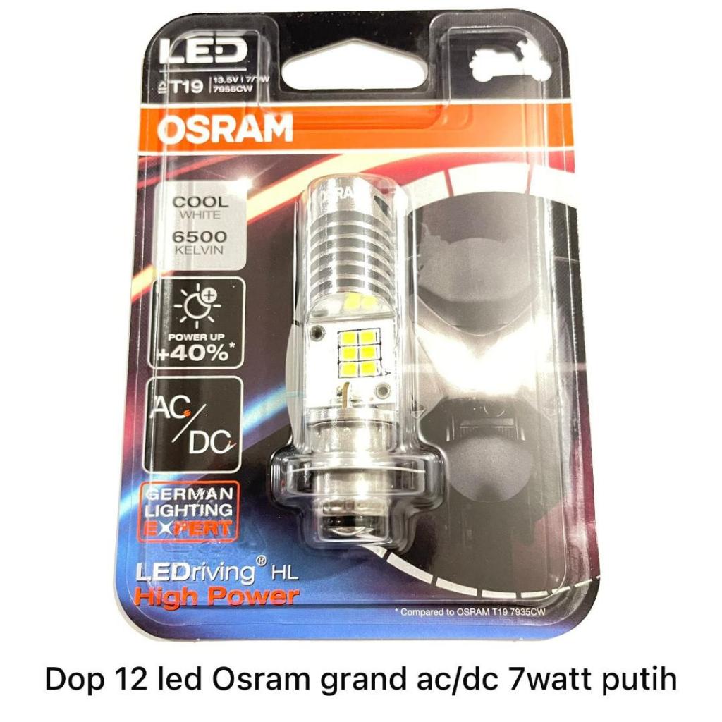 Jual (NEW) LAMPU 12 LED DEPAN/UTAMA MOTOR LED OSRAM T19 PUTIH UNTUK MATIC,MATIK/BEBEK | Shopee ...