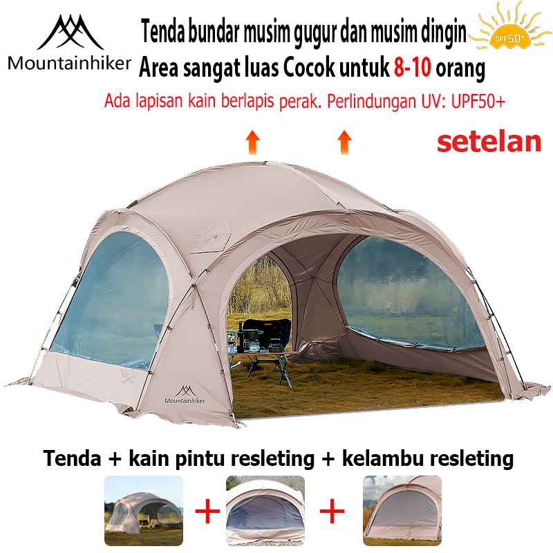 Jual Tenda kubah berkemah luar ruangan MOUNTAINHIKER penutup tahan ...