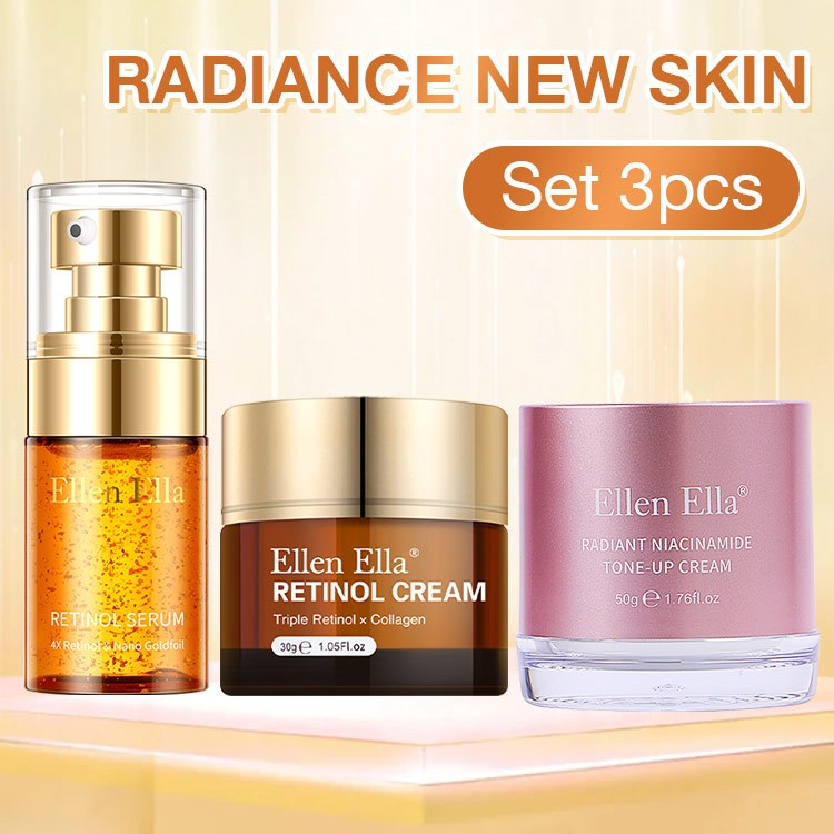 Jual [Ready] ELLEN ELLA Day & Night Serum Cream Set 3pcs Retinol Serum ...