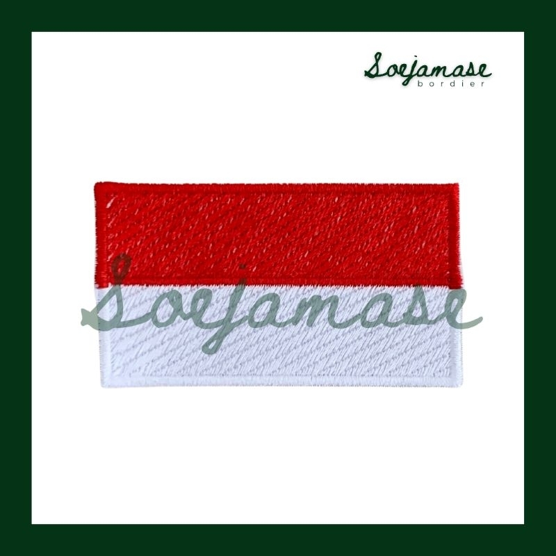 Jual BORDIR PATCH/EMBLEM/ATRIBUT BENDERA MERAH PUTIH UMUM | Shopee ...