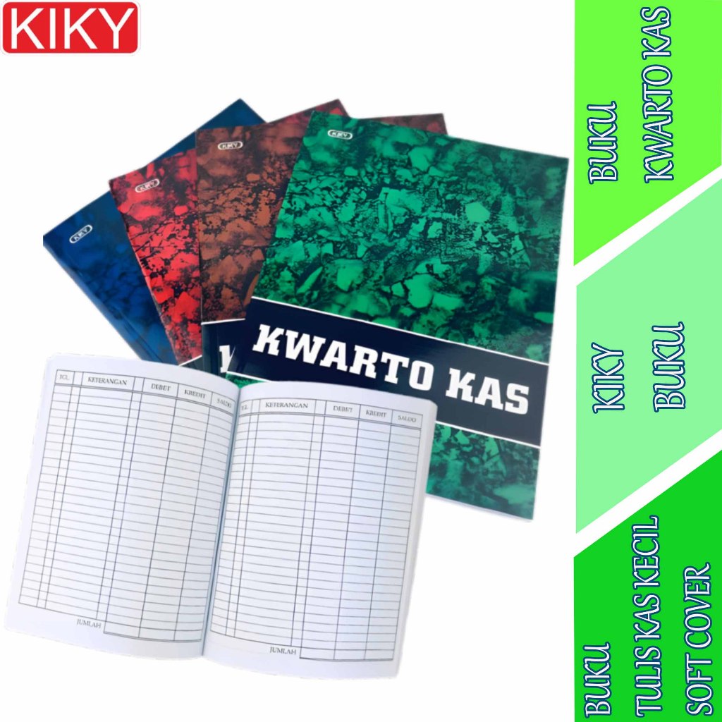 Jual Buku Tulis Kas Kecil Soft Cover - Kiky Book - Buku Kwarto Kas - 80 ...