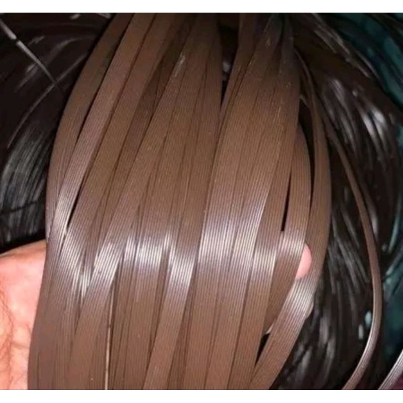 Jual Bahan rotan plastik/tali rotan sintetis ukuran -+100m/setengah ...