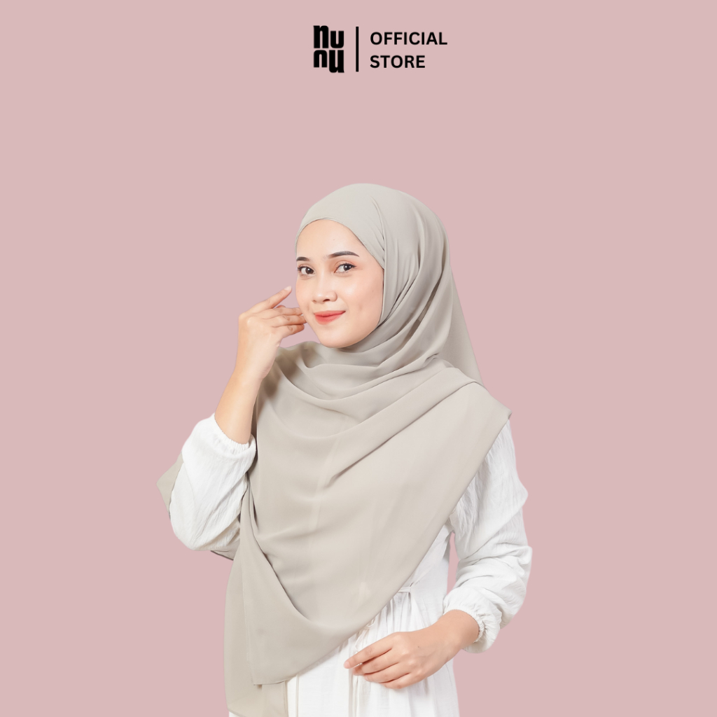 Jual Nunu Daily - Pashmina Ceruty Babydoll Premium 2in1 Hijab Instan Inner Rayon Premium ...
