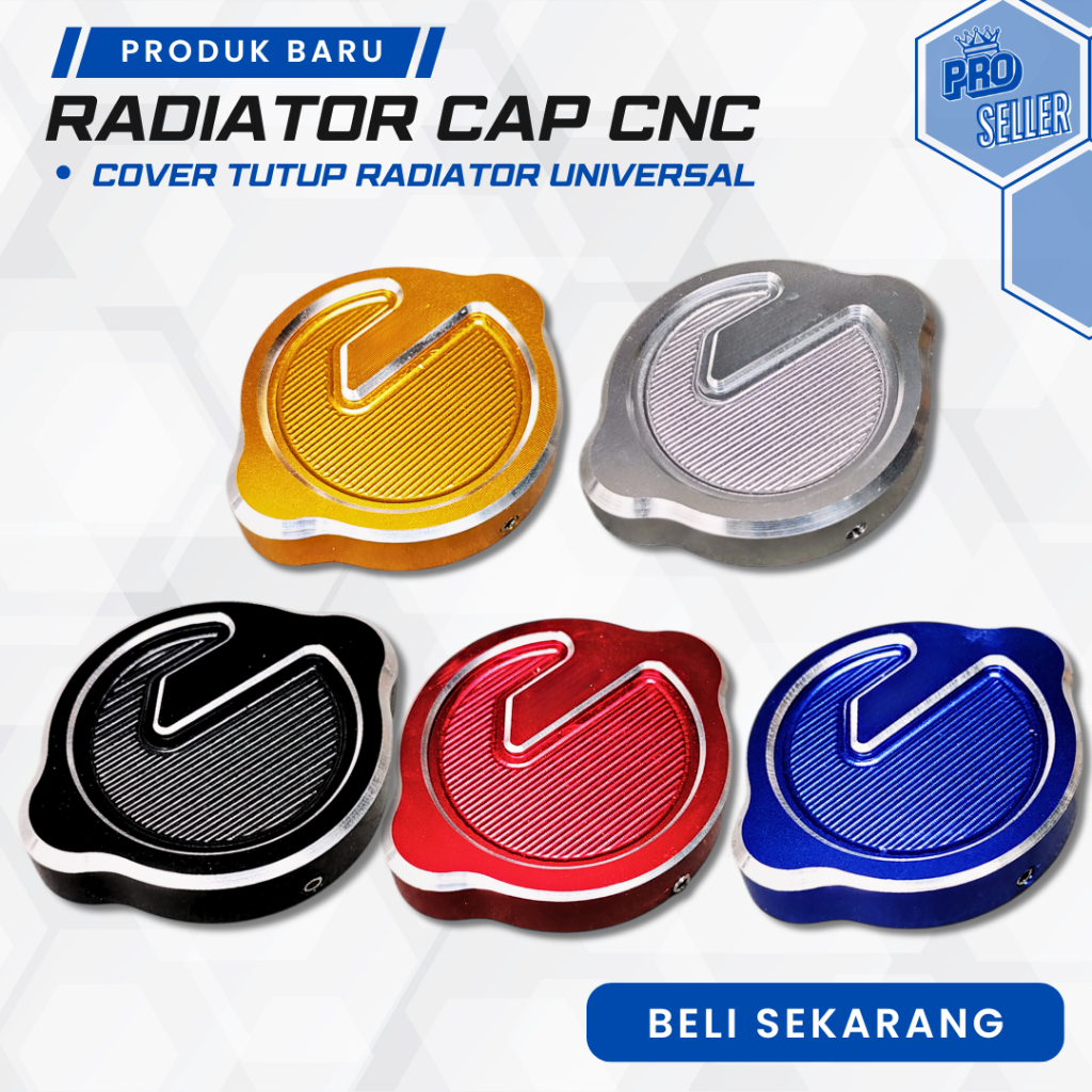 Jual COVER CAP RADIATOR TUTUP RADIATOR CNC TWO TONE PREMIUM UNIVERSAL ...