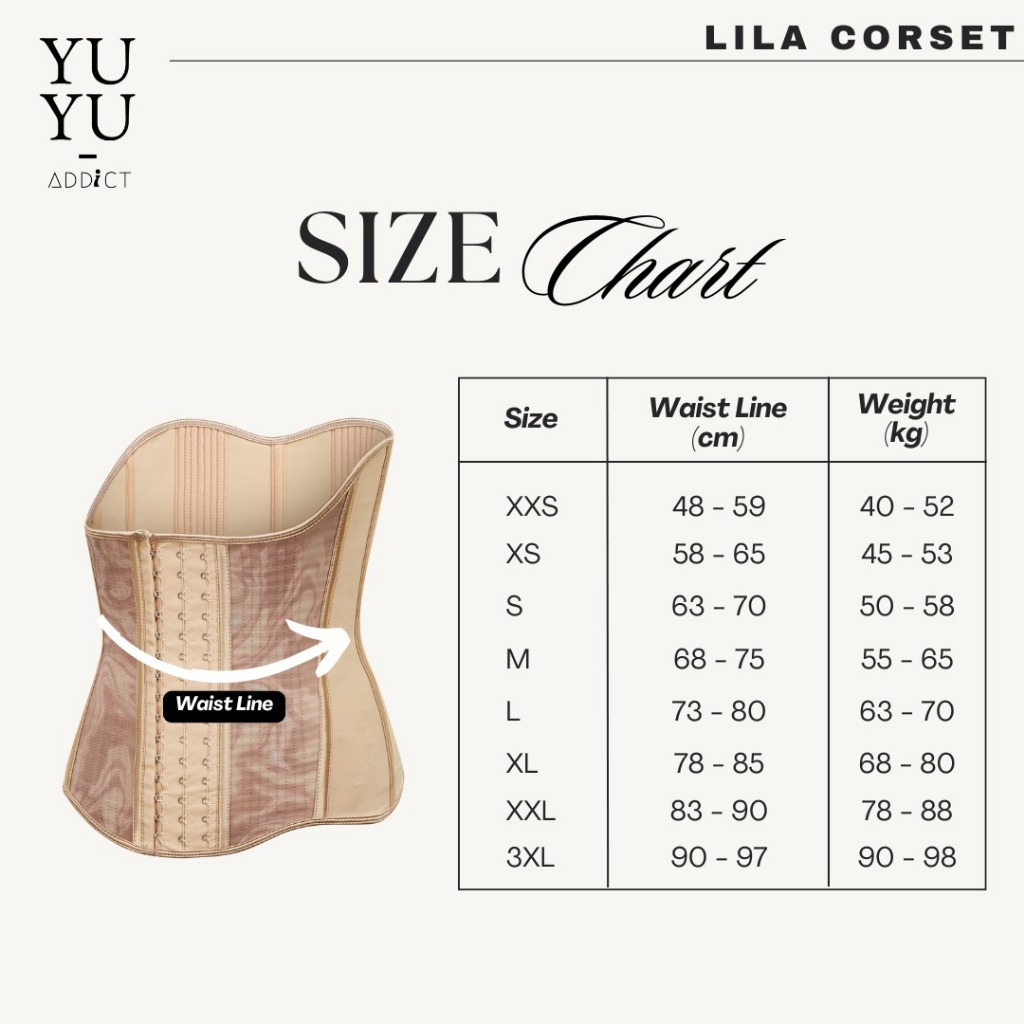 Jual YUYUADDICT - Lila Corset New Mesh Skin Color 23 Bones Corset ...