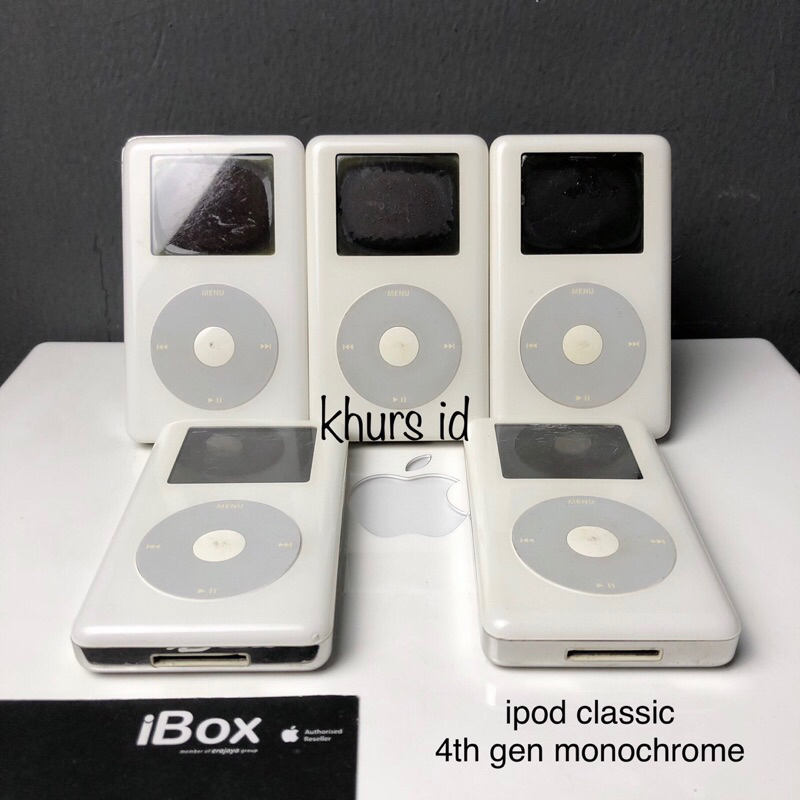 Jual ipod classic 4th 20gb monochrome normal - apple collection ...