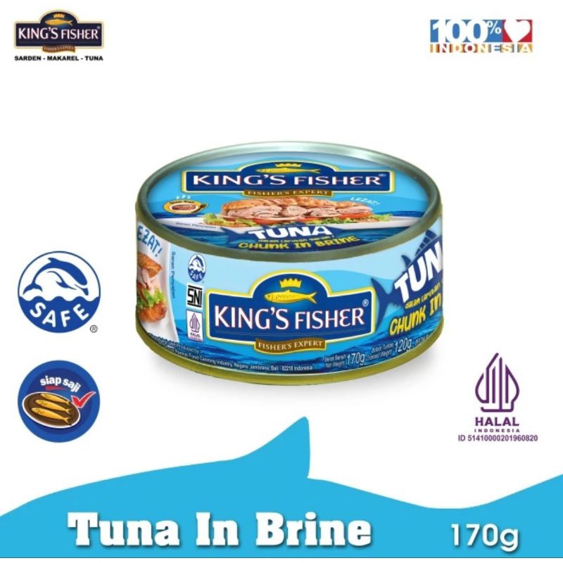 Jual King's Fisher Tuna dalam Air Garam Tuna in Brine Daging Tuna ...