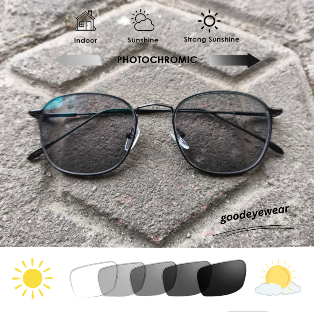 Jual Kacamata Titanium 8261 Photocromic/Bluerey/Bluecromic/Normal/Minus ...