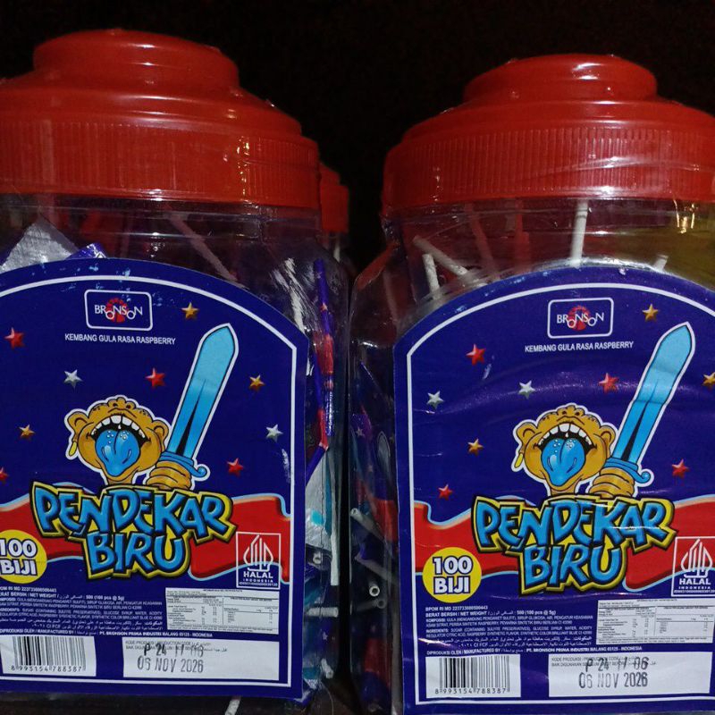 Jual Permen Pendekar Biru Toples | Shopee Indonesia