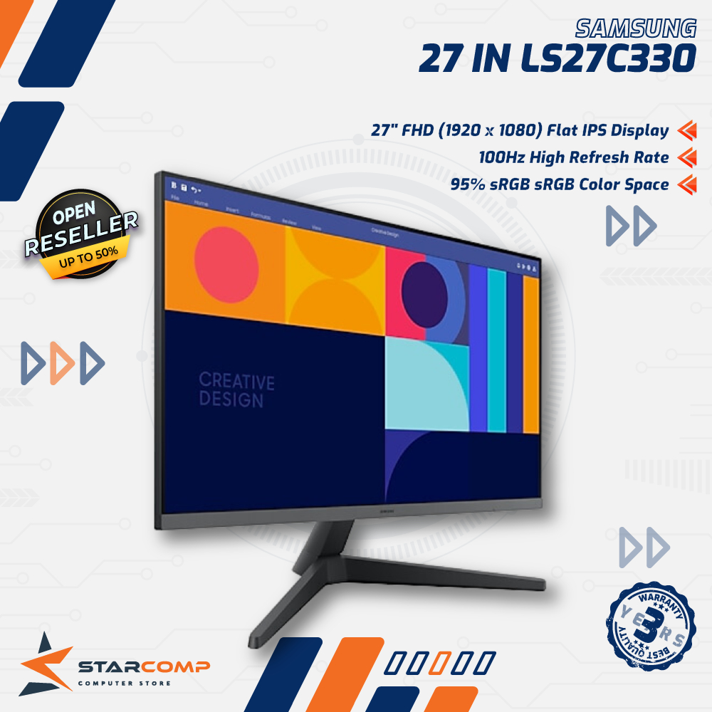 Jual Monitor led Samsung S27C330/ LS27C330 IPS Full HD 27" Inch ...