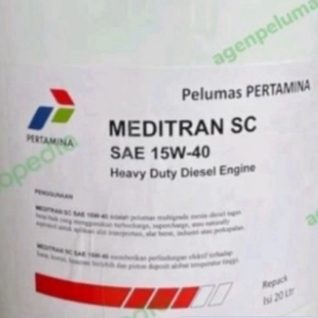 Jual OLI MEDITRAN SC 15w 40 isi 20 liter | Shopee Indonesia