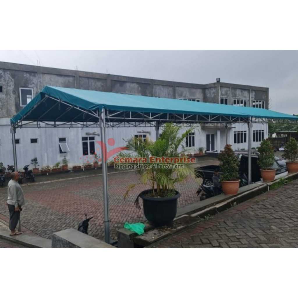 Jual Jual rangka tenda usaha dan terpal ukuran 4m x 12m siap pakai ...