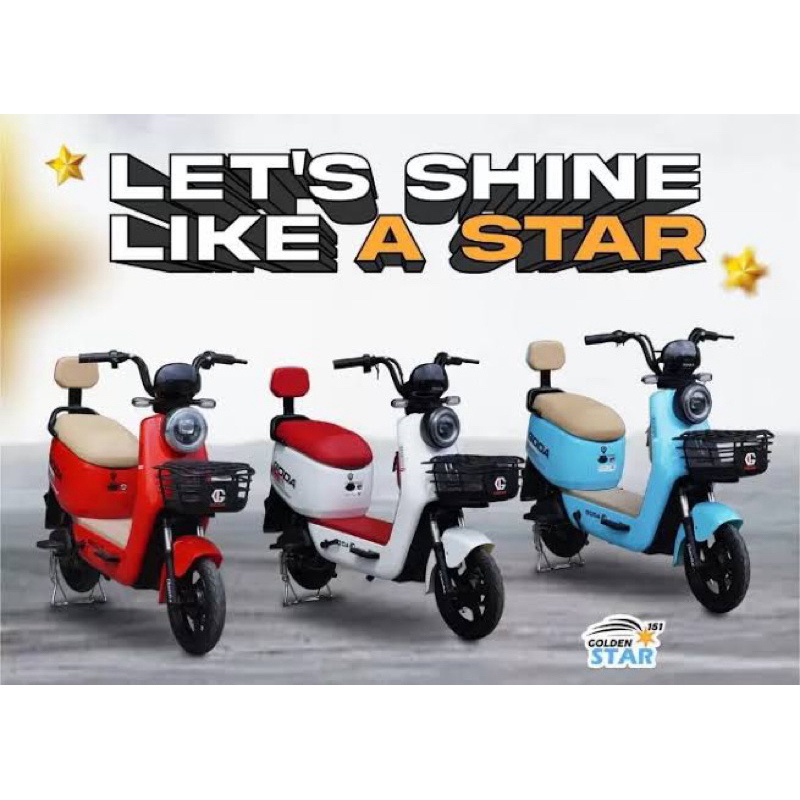 Jual Sepeda listrik Goda 151 Golden Star // GD 151 Golden Star | Shopee ...