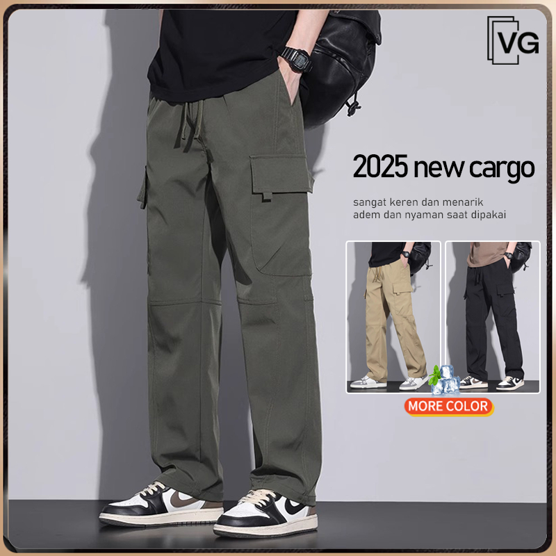 Jual Celana Cargo Panjang Pria Korean Style Gombrong Celana kargo Celana Unisex Fashion Celana ...