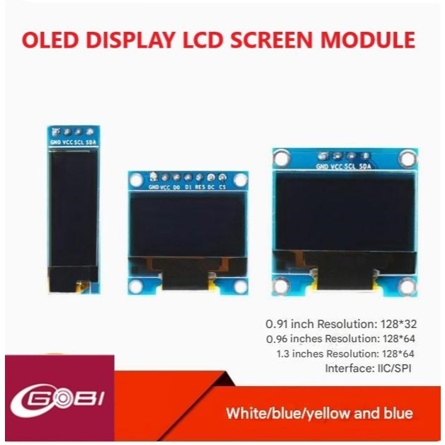 Jual Display LCD Screen Module IIC/SPI LCD Serial Port Screen (8614 ...