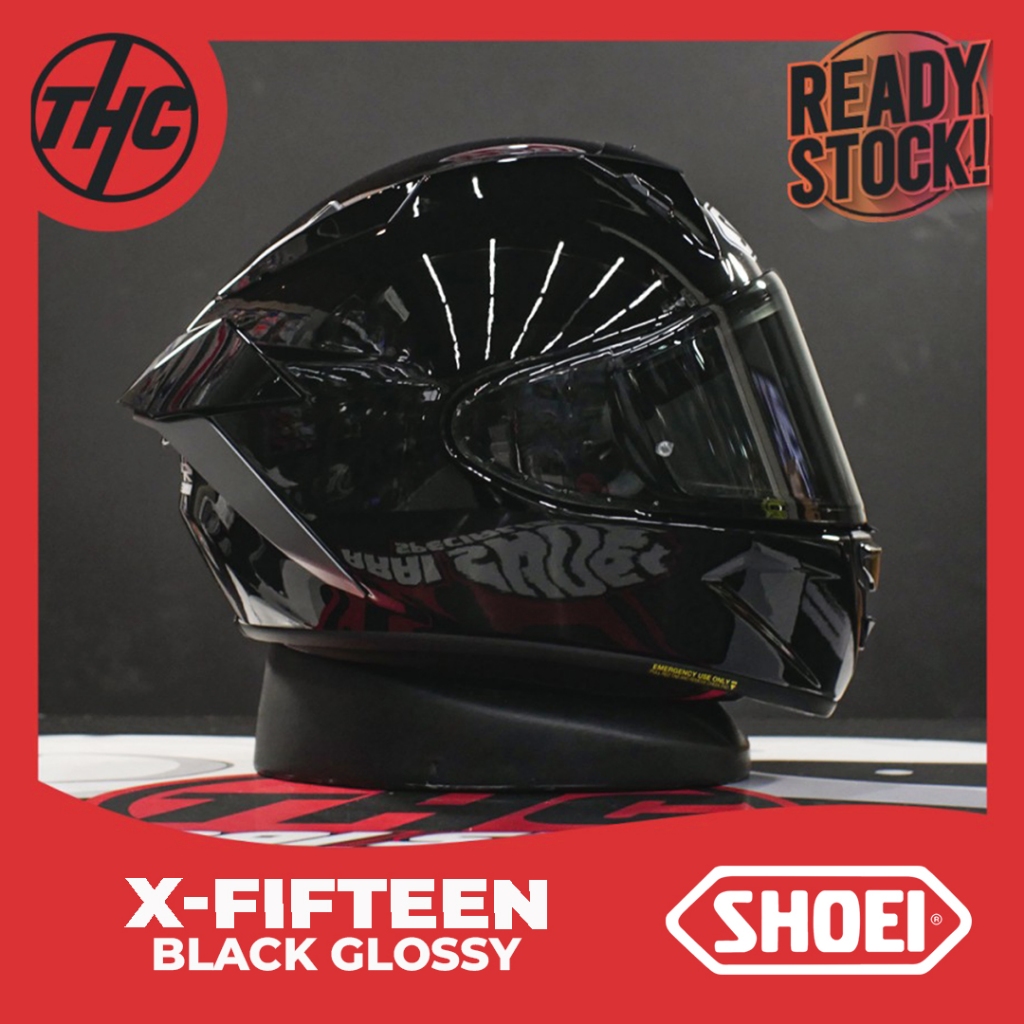 Jual SHOEI X-15 BLACK GLOSSY X-FIFTEEN FULL FACE HELMET ORIGINAL ...