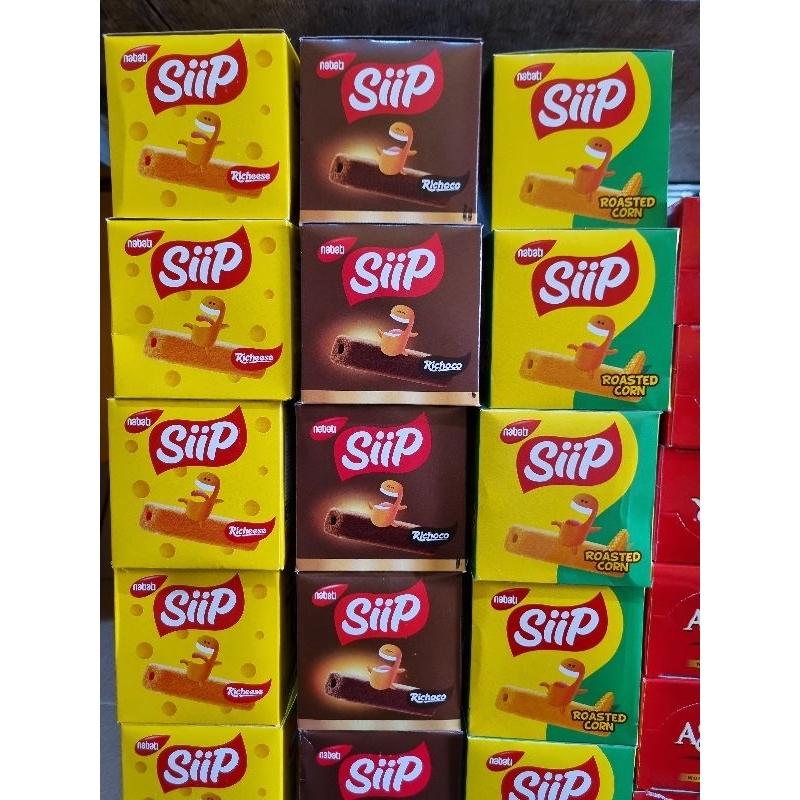 Jual Nabati siip roasted corn, richese dan richoco/ Box isi 20 pcs ...