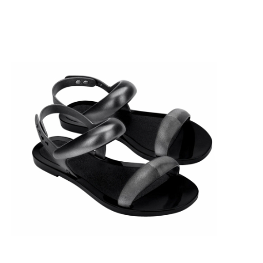 Jual Melissa Eclipse Sandal Ad Black/Silver | Shopee Indonesia