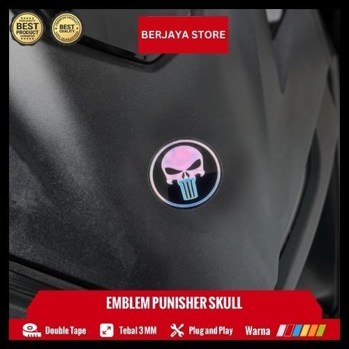 Jual Emblem Motor Akrilik Motif Tengkorak 2PCS All Motor Beat Vario ...