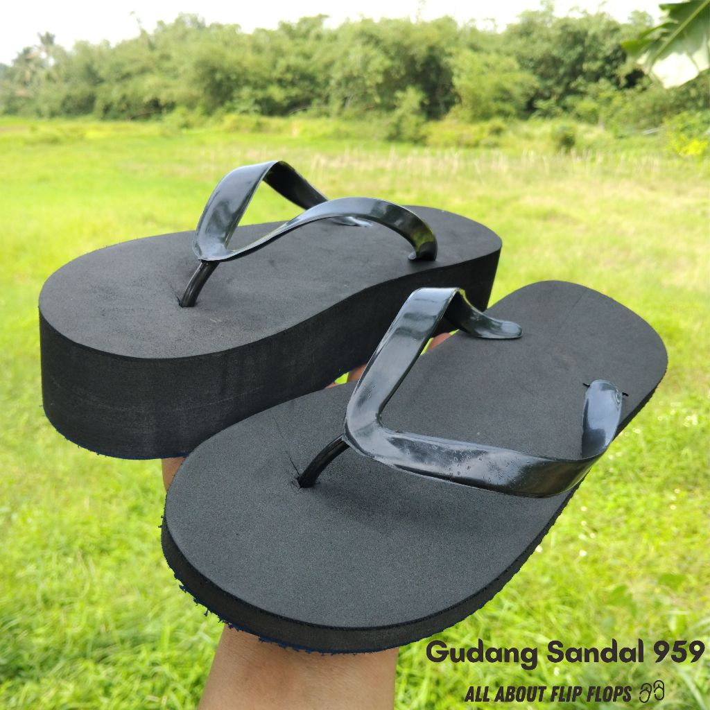 Jual SENDAL JEPIT TINGGI SEBELAH CUSTOM TEBAL | Shopee Indonesia