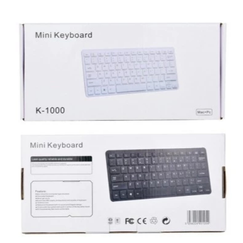 Jual ITSTORE Keyboard Mini K1000/ k1000 keyboard usb - Black Chiclet ...