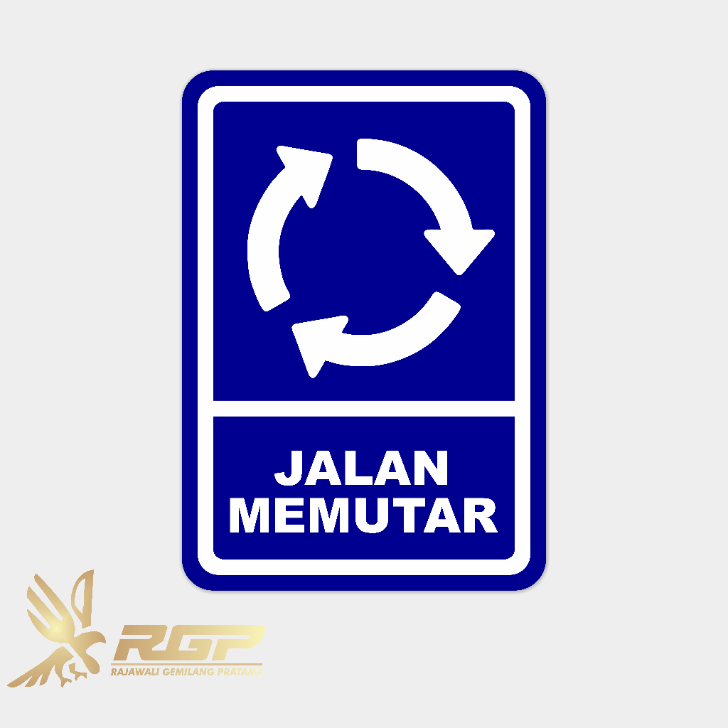Jual Rambu Petunjuk Jalan Memutar - Plat Alumunium | Shopee Indonesia