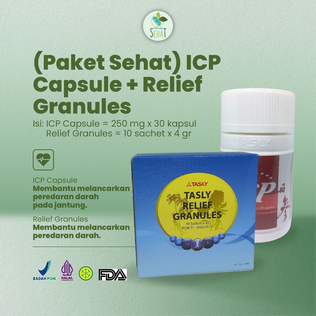 Jual Paket Sehat ICP Capsule Dan Relief granules Berfungsi Melancarkan ...