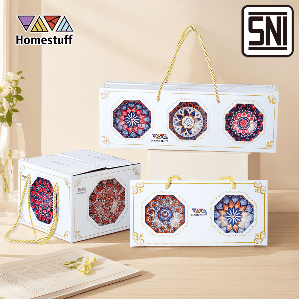 Jual [SNI] HOMESTUFF Set Bohemian Style / Set Mangkok dan Piring / Set ...