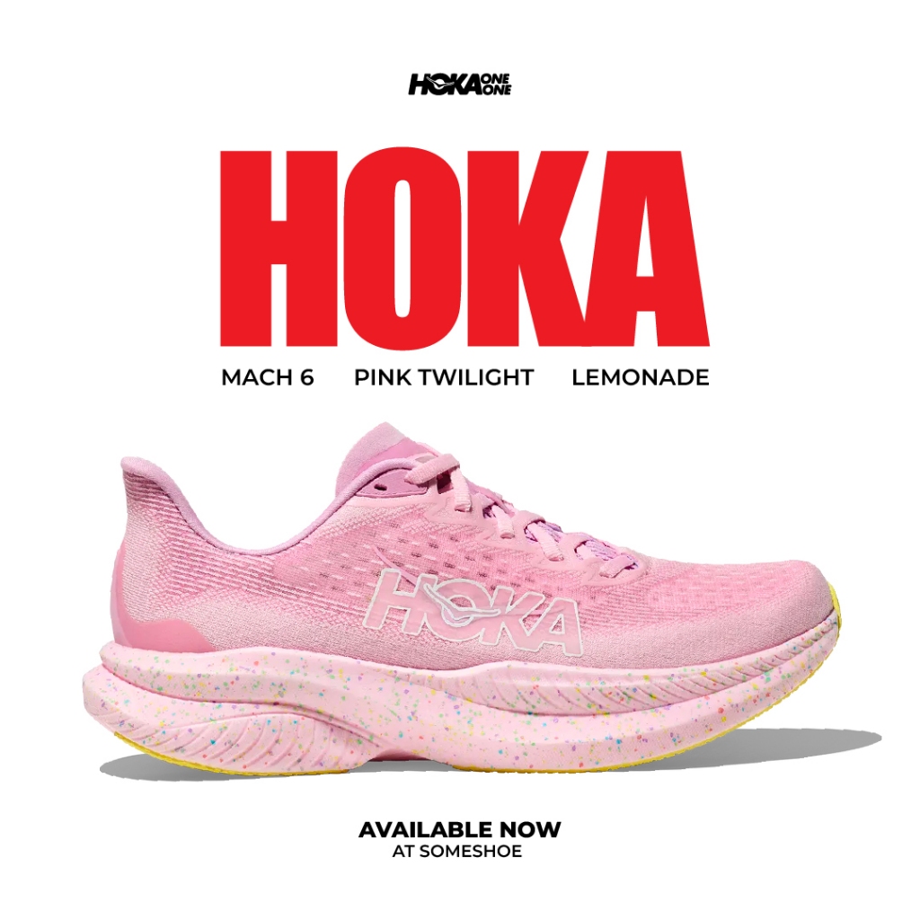 Jual Hoka Mach 6 Pink Twilight Lemonade BNIB Original | Shopee Indonesia