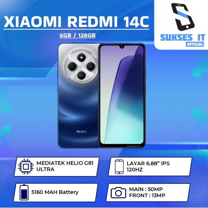 Jual XIAOMI REDMI 14C 6GB/128GB Garansi Resmi | Shopee Indonesia