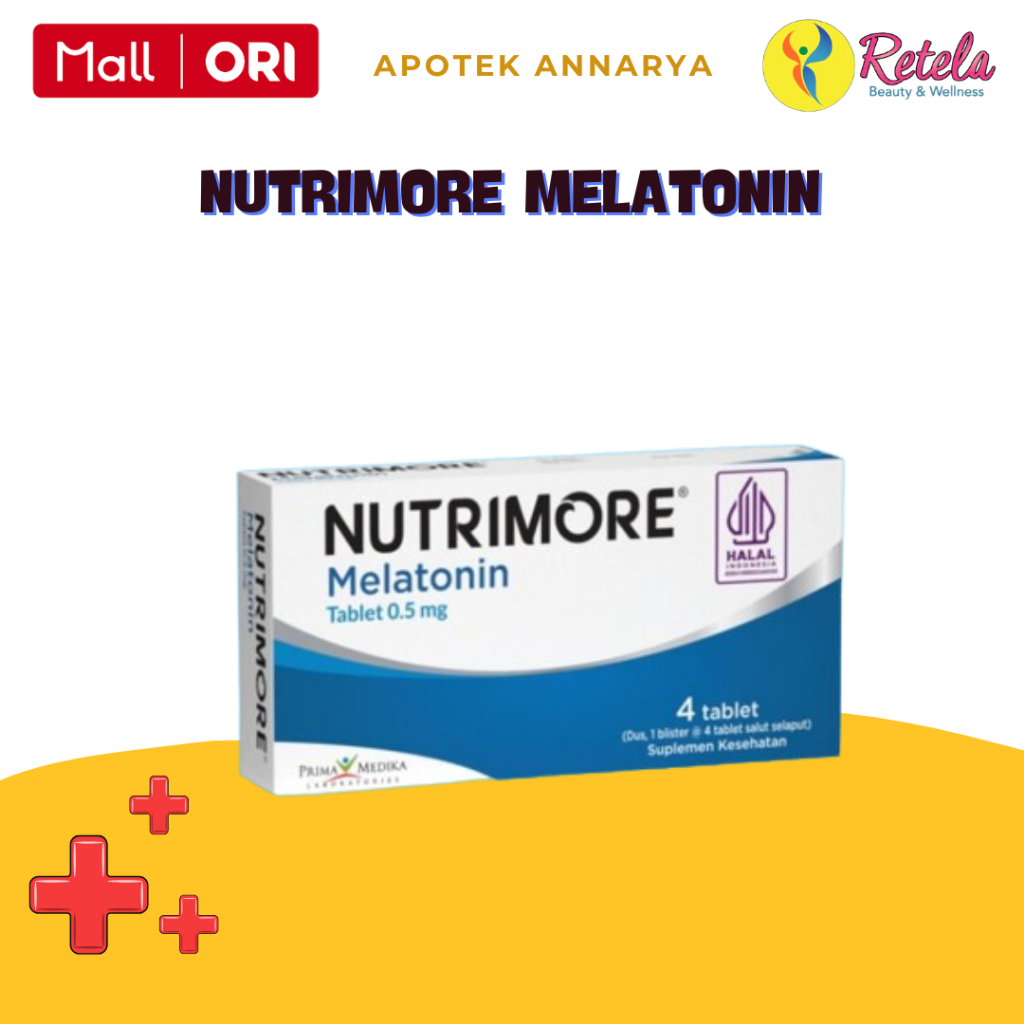Jual NUTRIMORE MELATONIN 1 BLISTER@4TAB | Shopee Indonesia