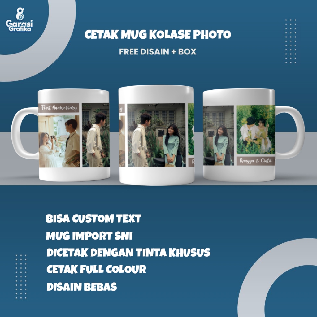 Jual CETAK MUG CUSTOM FOTO MUG COATING IMPORT MUG CETAK SATUAN | Shopee Indonesia