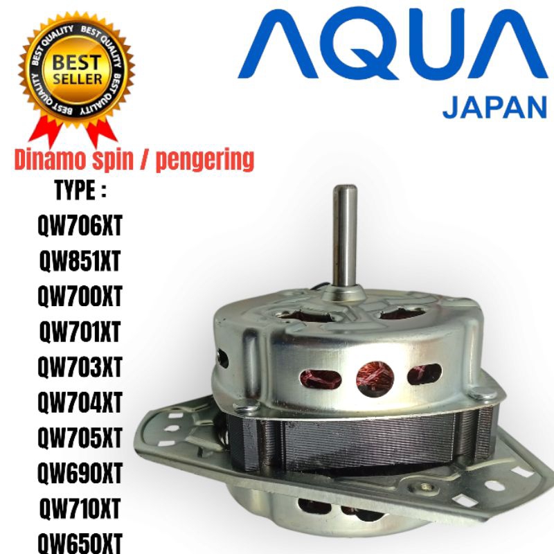 Jual motor / dinamo spin pengering mesin cuci aqua 2 tabung QW 706XT QW 851XT QW 700XT QW 701XT ...