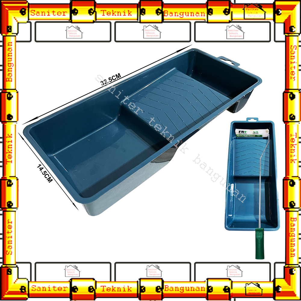 Jual Bak Cat Pvc Mini 4 Inch Tyro / Baki Cat Kuas Roll Tangkai Kapal ...