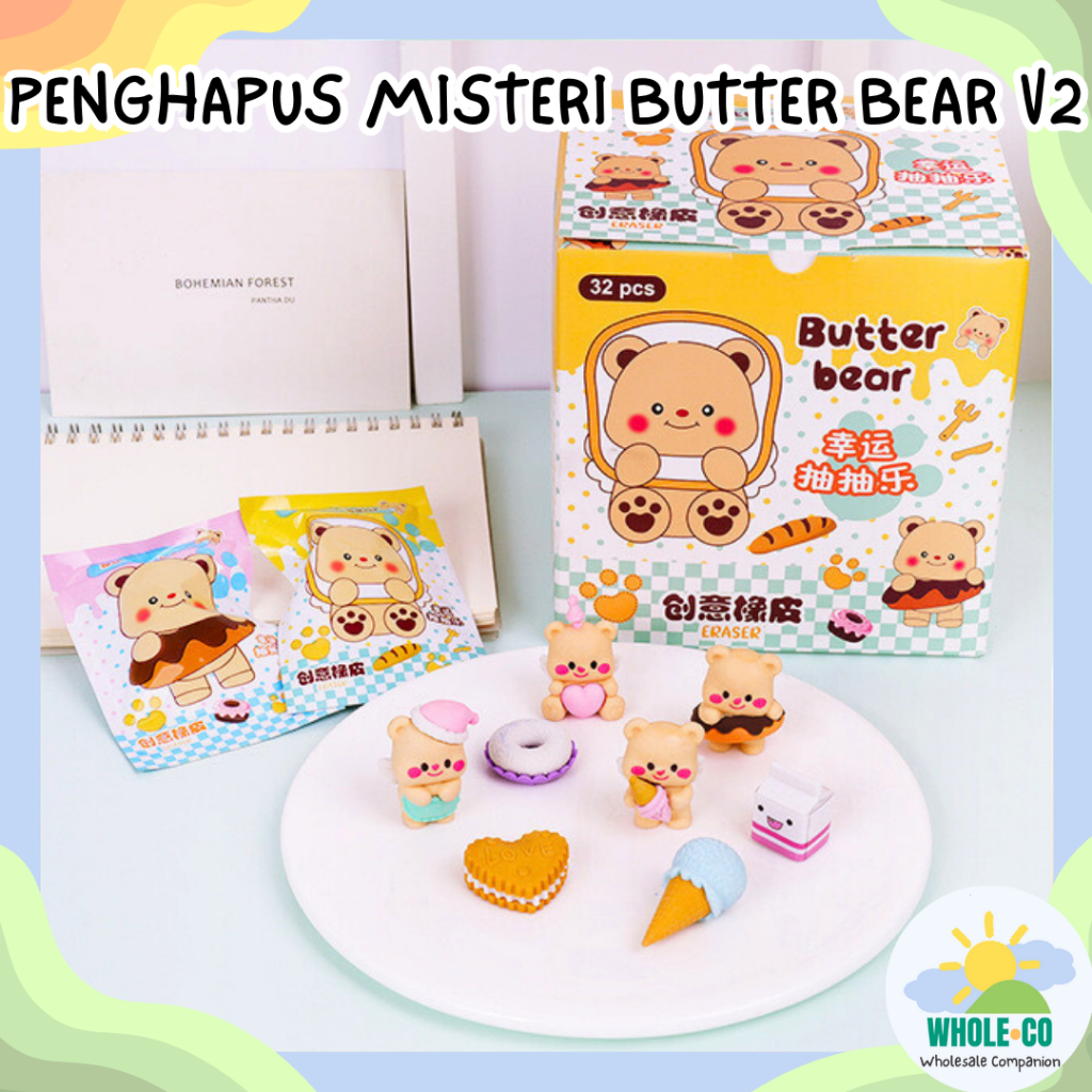 Jual Penghapus Misteri Butter Bear Versi 2 Premium Beruang Kuning Madu ...