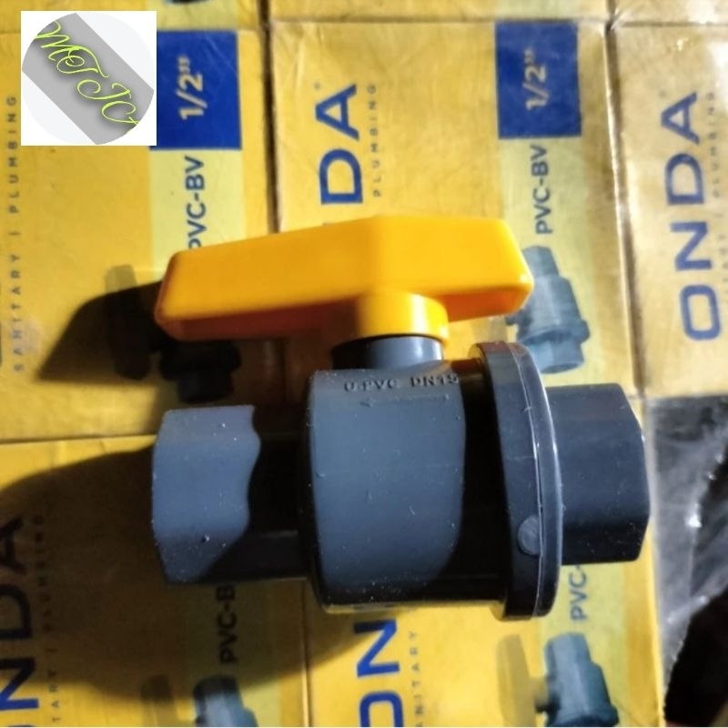Jual Ball Valve PVC merek Onda ukuran 1/2 inc | Shopee Indonesia