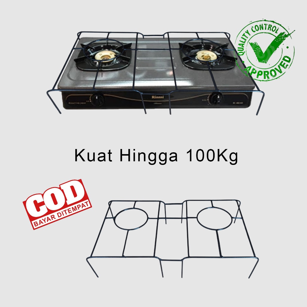 Jual Dudukan Kompor rangka besi kuat hingga 100kg / tatakan kompor besi ...