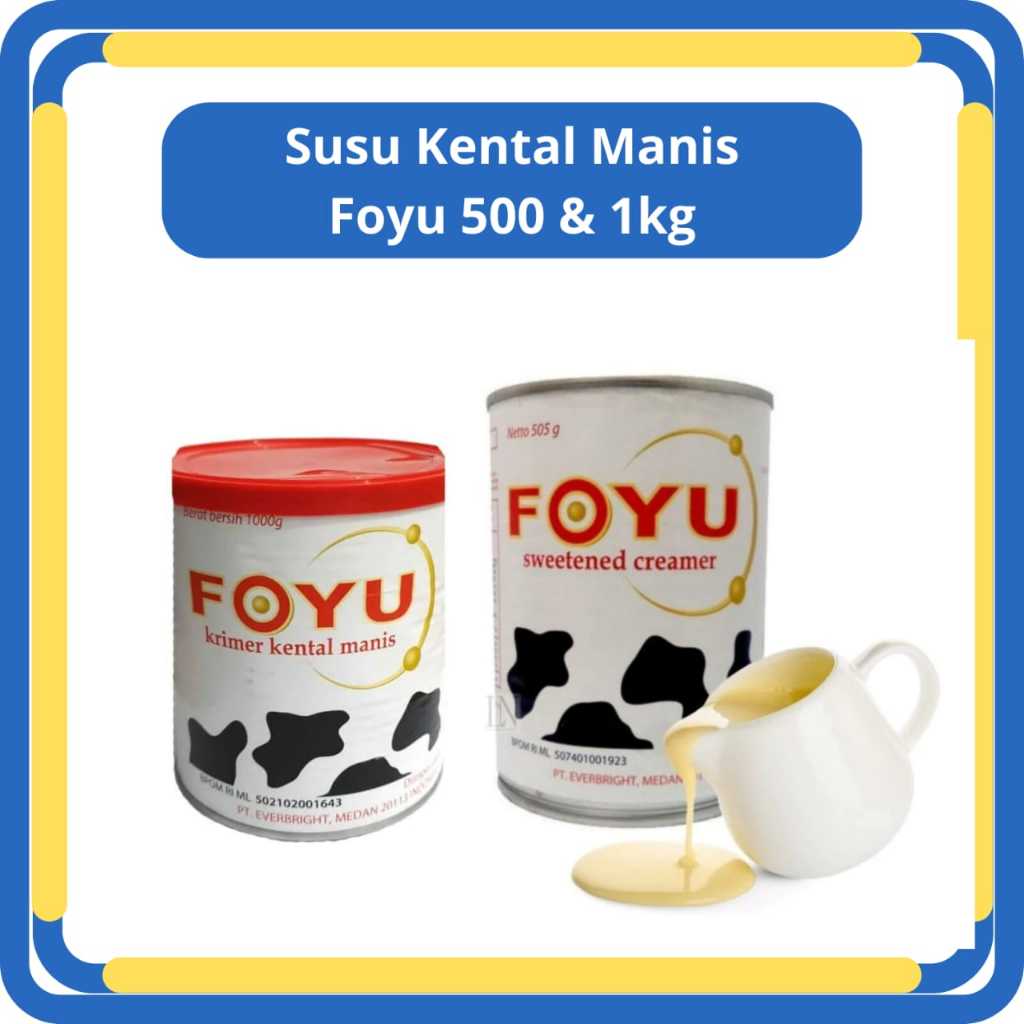 Jual Susu Kental Manis Krimer Foyu Kemasan Kaleng 1kg | Shopee Indonesia