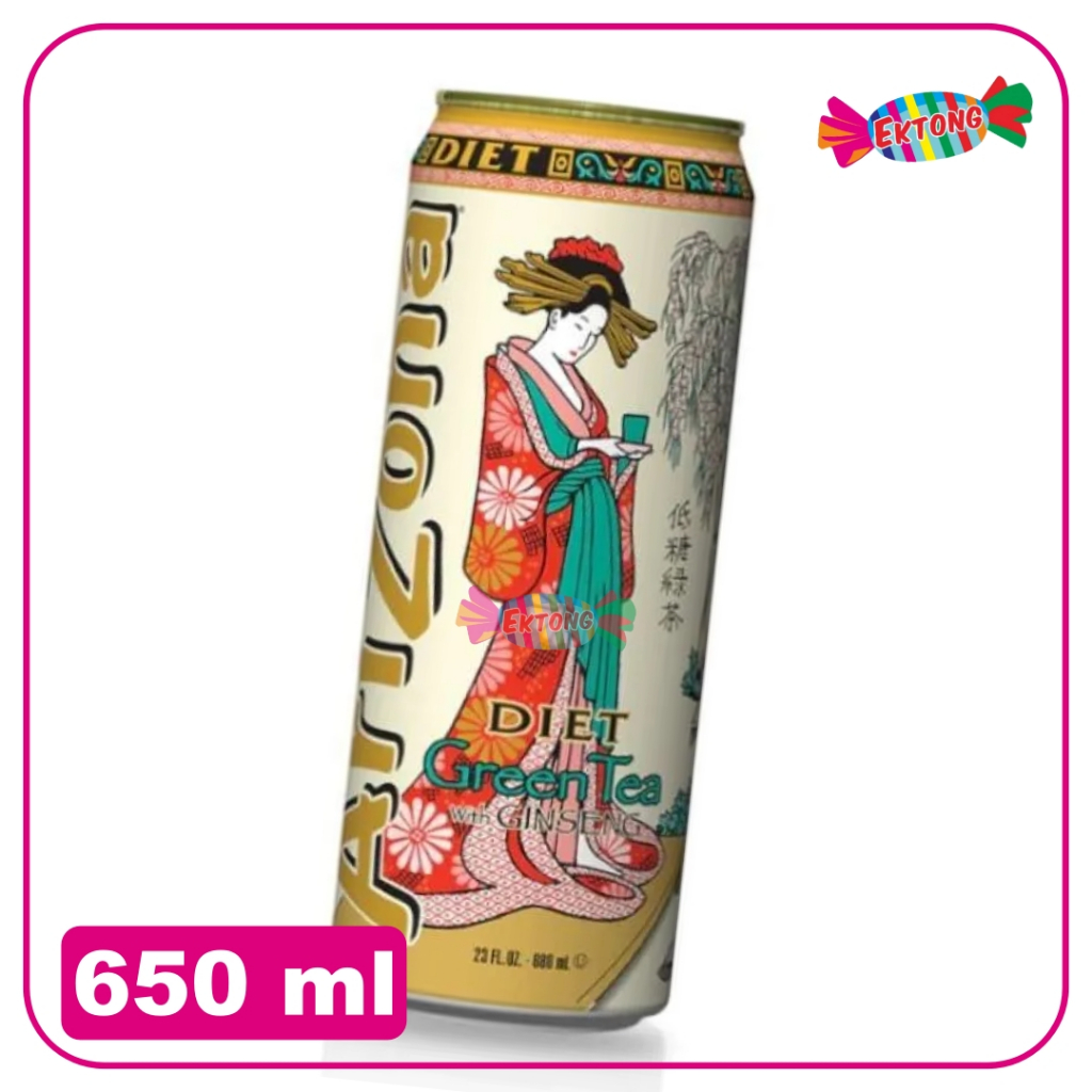 Jual Arizona DIET GREEN TEA WITH GINSENG ( SUGAR FREE ) 650ml | Shopee ...
