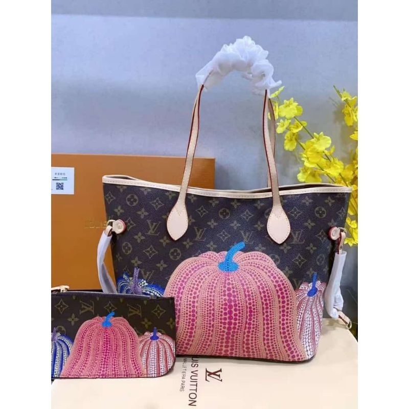 Jual TAS WANITA TOTE LV LABU BESAR FREEBOX | Shopee Indonesia