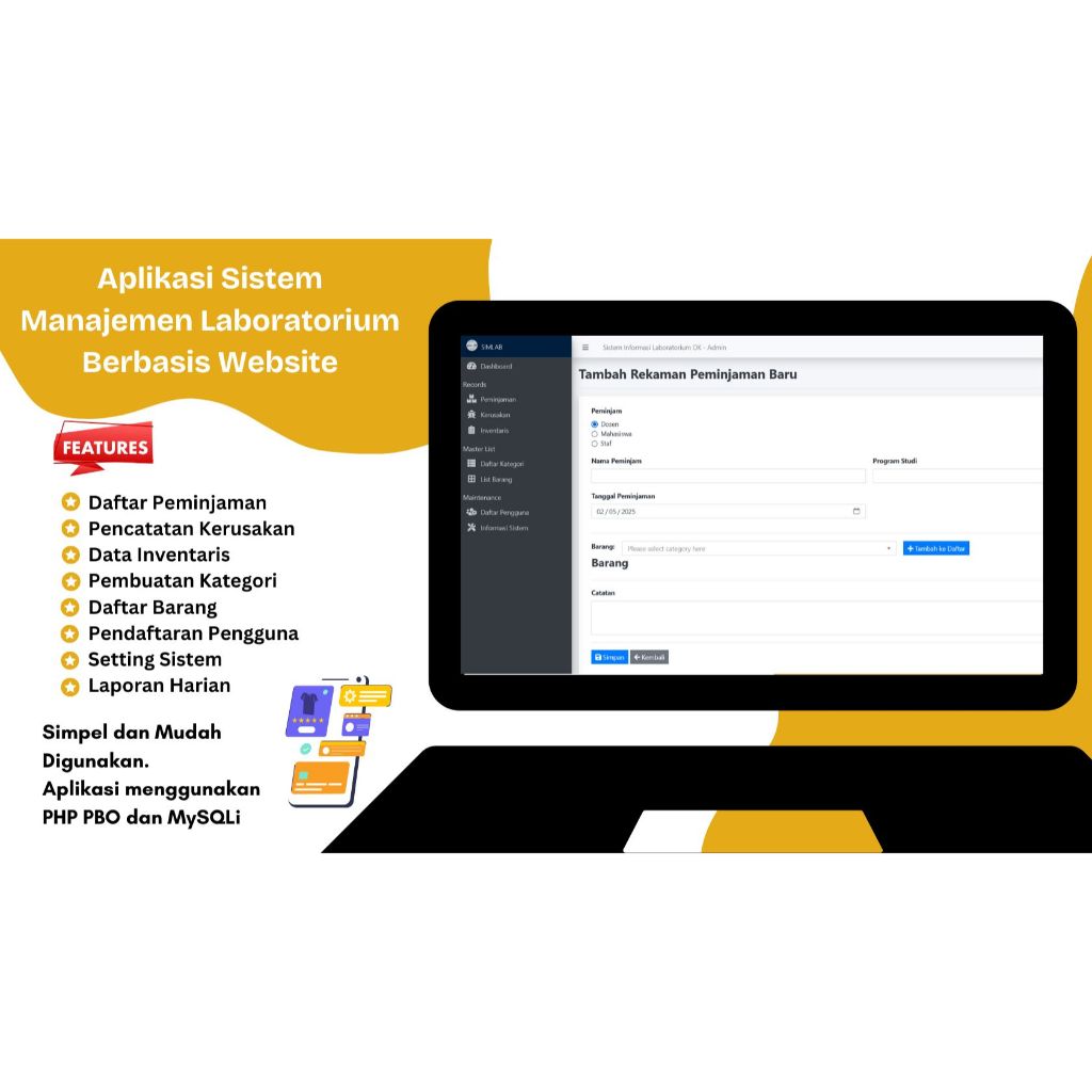 Jual Aplikasi Source Code Program Inventaris Laboratorium Online ...