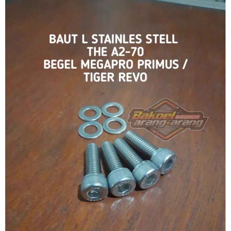 Jual baut L stainles stell begel megapro primus tiger revo tirev baut L ...