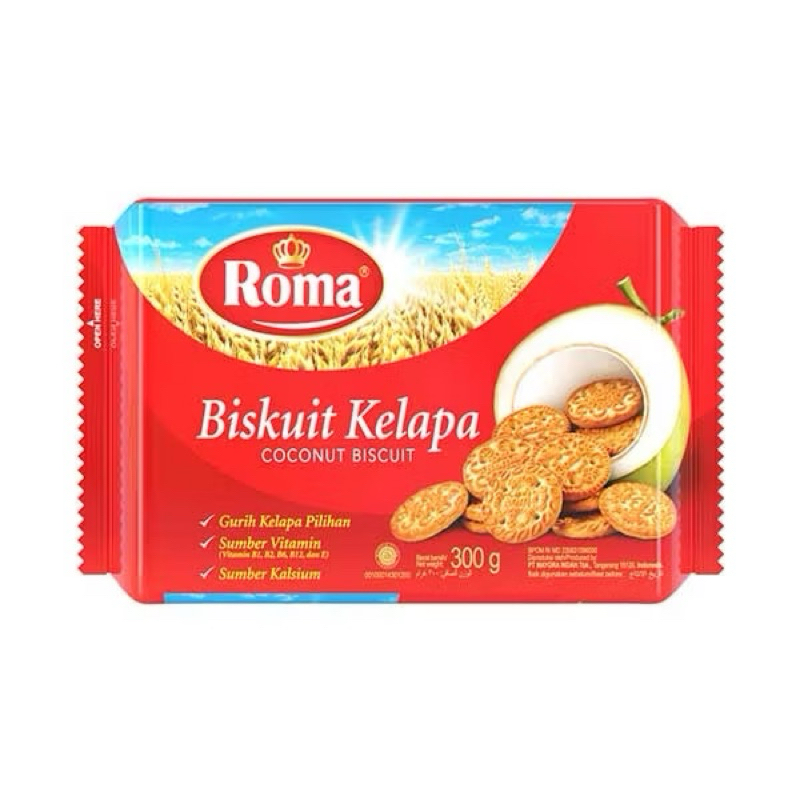 Jual Biskut Roma Kelapa 300g | Shopee Indonesia