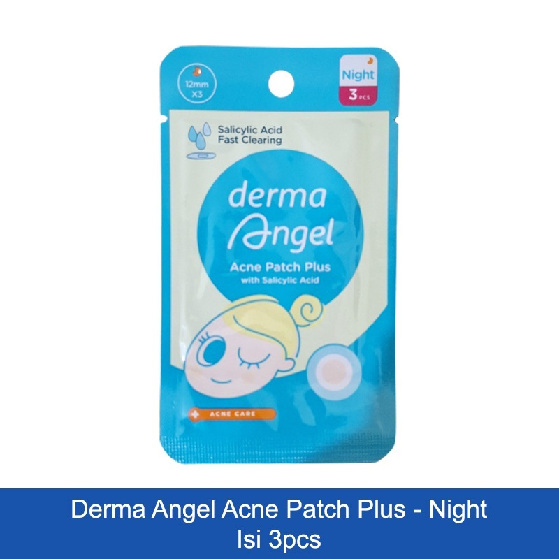 Jual Derma Angel Acne Patch Plus With Salicylis Acid Night Isi 3 | Shopee Indonesia