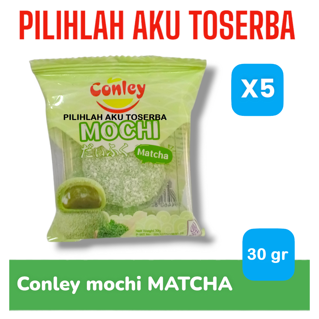 Jual Conley MOCHI Rasa MATCHA - ( HARGA 5 PCS ) | Shopee Indonesia