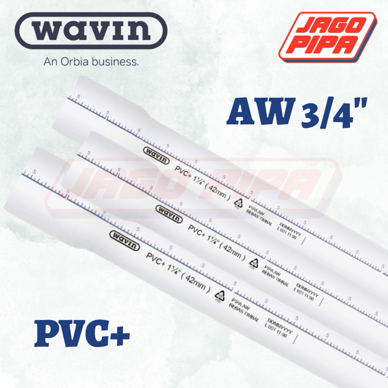 Jual Wavin PVC+ Pipa AW 3/4 Inch MOF Air Bersih PVC 3/4" 4 Meter Paralon Putih | Shopee Indonesia